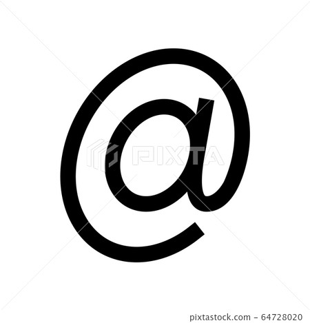 Arroba or simple at sign icon design vector - Stock Illustration ...