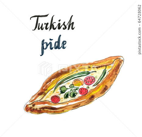 Turkish pide - Stock Illustration [64728062] - PIXTA
