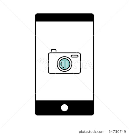 Smartphone icon camera - Stock Illustration [64730749] - PIXTA