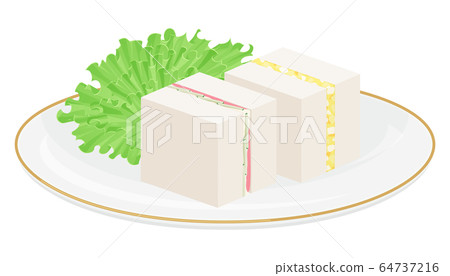 Sandwich illustration_square_arrangement - Stock Illustration [64737216 ...