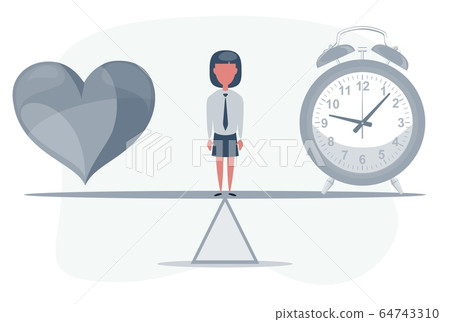 A clock and a heart together. Time and love... - Stock Illustration ...