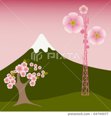 Japan spring - Stock Illustration [64744077] - PIXTA