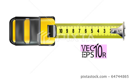 Top view Realistic Tape measure isolated - Stock Illustration [64744865 ...