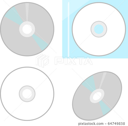 Illustration set of data disc - Stock Illustration [64749838] - PIXTA