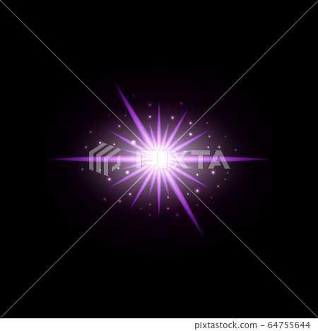 Purple glowing light flash effect isolated.... - Stock Illustration ...
