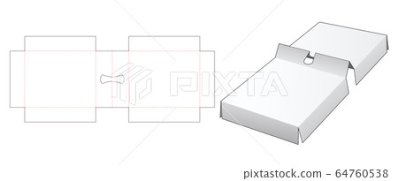 Cardboard insert die cut template - Stock Illustration [64760538] - PIXTA