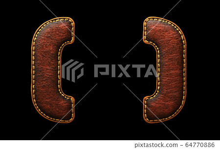 Set of symbols left and right parentheses made... - Stock Illustration ...