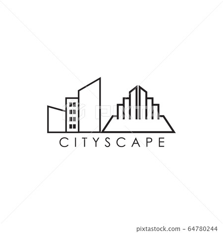 Cityscape logo design vector template - Stock Illustration [64780244 ...