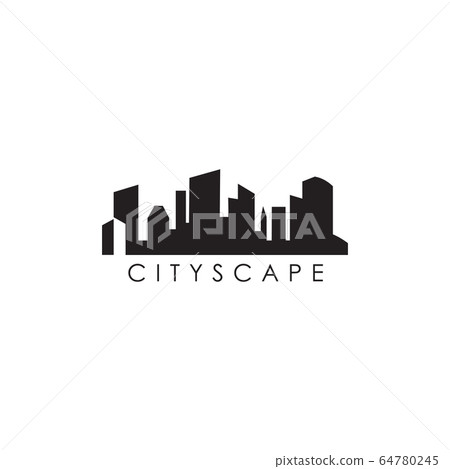 Cityscape logo design vector template - Stock Illustration [64780245 ...