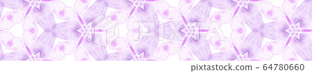 Violet purple retro Seamless Border Scroll. Geomet - Stock Illustration ...