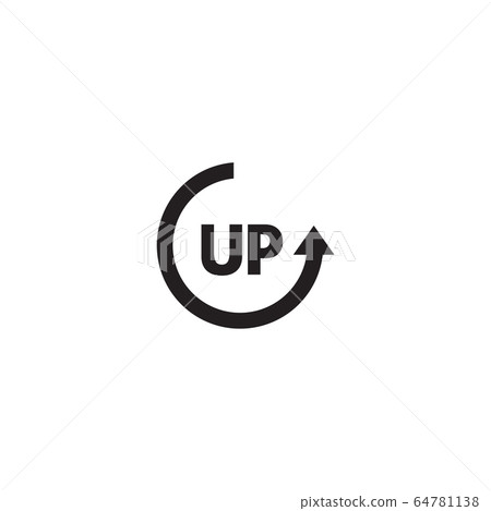 Up text logo icon design template - Stock Illustration [64781138] - PIXTA