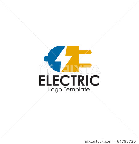 Electric plug in logo design vector template - Stock Illustration ...