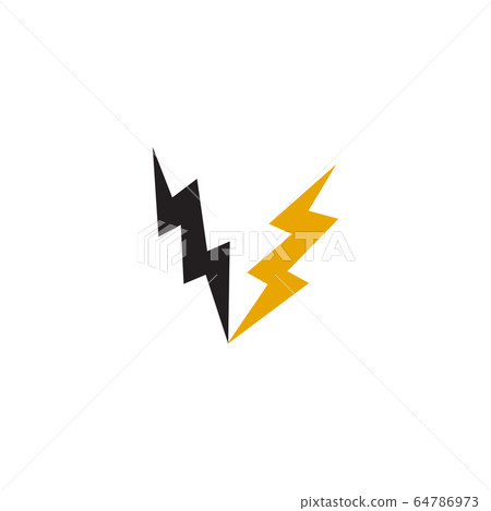 Flash electric icon logo design template - Stock Illustration [64786973 ...