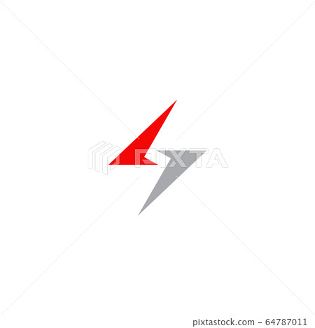 Flash electric icon logo design template - Stock Illustration [64787011 ...