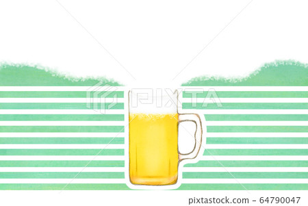 Beer mug-border background - Stock Illustration [64790047] - PIXTA