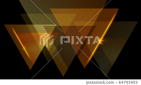 Abstract geometric background with gold triangle - Stock Illustration ...