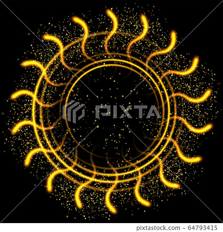 Vector abstract glitter ring fireworks with shiny - Stock Illustration ...