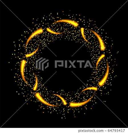 Vector abstract glitter ring fireworks with shiny - Stock Illustration ...