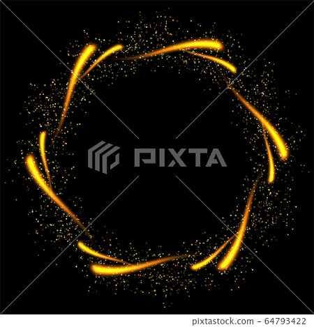 Vector abstract glitter ring fireworks with shiny - Stock Illustration ...