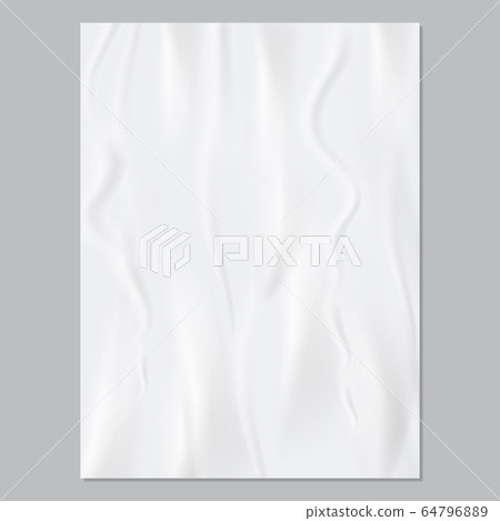 Wrinkled paper. Realistic vector template for... - Stock Illustration ...