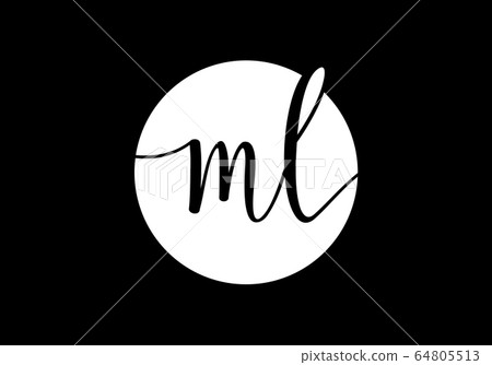 Initial Monogram Letter M L Logo Design Vector... - Stock Illustration ...