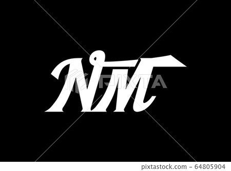 Initial Monogram Letter N M Logo Design Vector...-插圖素材 [64805904] - PIXTA圖庫
