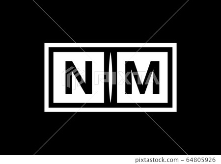 Initial Monogram Letter N M Logo Design Vector...-插圖素材 [64805926] - PIXTA圖庫