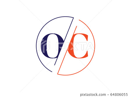 Initial Monogram Letter O C Logo Design Vector...-插圖素材 [64806055] - PIXTA圖庫