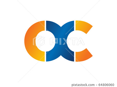 Initial Monogram Letter O C Logo Design Vector... - Stock Illustration ...
