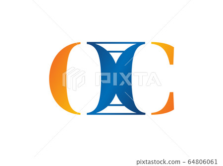 Initial Monogram Letter O C Logo Design Vector... - Stock Illustration ...