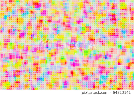 Abstract colorful square tech pattern design... - Stock Illustration ...