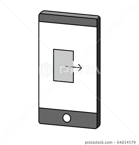 Smartphone icon logout - Stock Illustration [64814579] - PIXTA