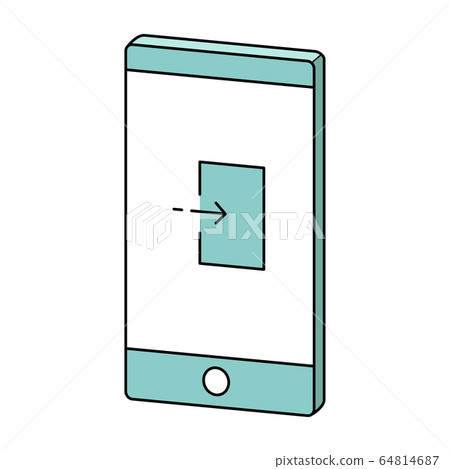 Smartphone icon logout - Stock Illustration [64814687] - PIXTA