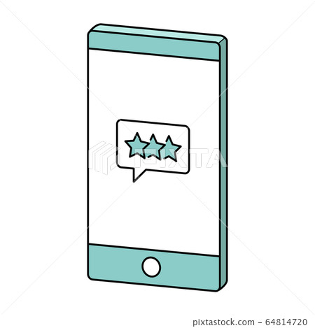 Smartphone icon review - Stock Illustration [64814720] - PIXTA