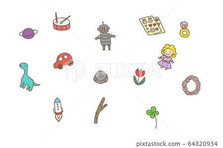 Cute one-point illustration _ Children's... - Stock Illustration ...