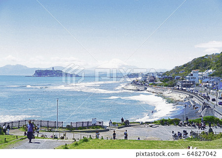 Shonan landscape - Stock Illustration [64827042] - PIXTA