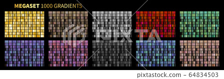 Vector Gradients Megaset Big collection of - Stock Illustration ...