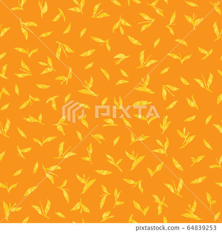 Seamless pattern with small leaves on white - Stock Illustration ...