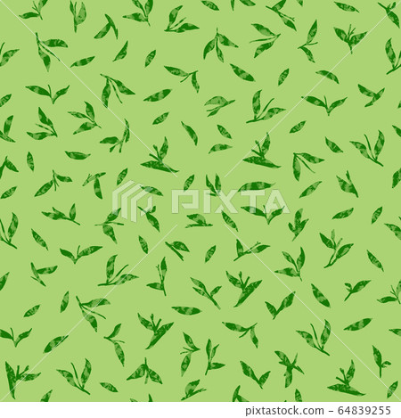 Seamless pattern with small leaves on white - Stock Illustration ...