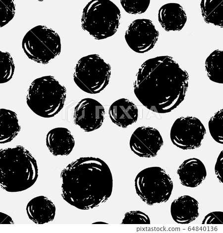 Hand drawn abstract seamless pattern. Doodle - Stock Illustration ...