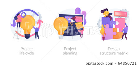 Project life cycle abstract concept vector... - Stock Illustration ...