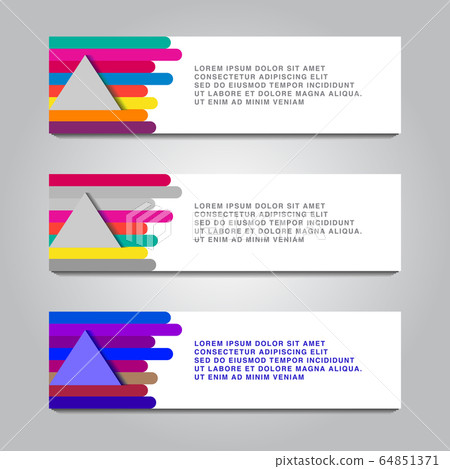 abstract design web banner. colorful gradient - Stock Illustration ...