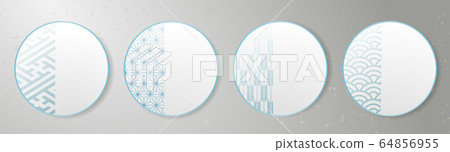 Japanese pattern pattern card design modern... - Stock Illustration ...