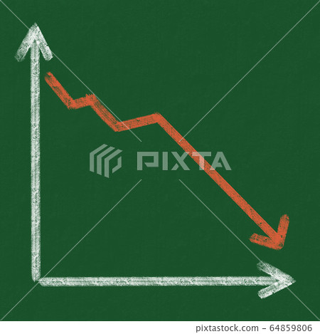Line graph down - Stock Illustration [64859806] - PIXTA