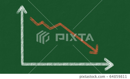 Line graph down - Stock Illustration [64859811] - PIXTA