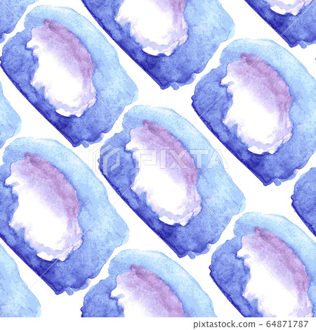 Geometric watercolor seamless pattern with...-插圖素材 [64871787] - PIXTA圖庫