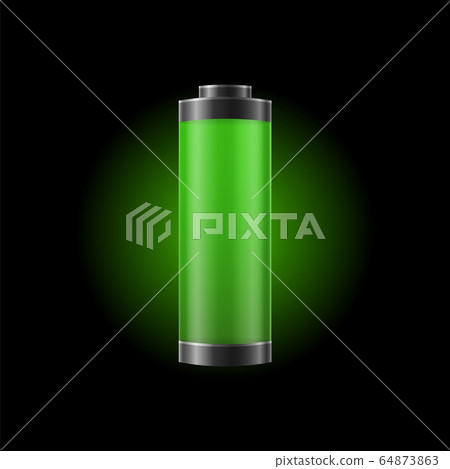 Realistic Detailed 3d Battery Charge Indicator... - Stock Illustration ...