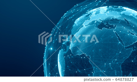 Communication technology global world network - Stock Illustration ...