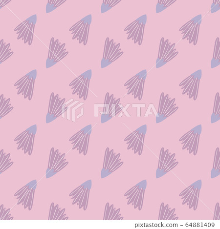 Creative shuttlecock seamless pattern on pink - Stock Illustration ...