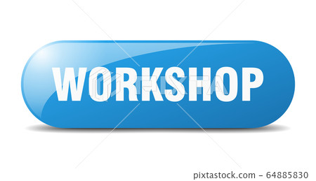 workshop button. workshop sign. key. push button. - Stock Illustration ...